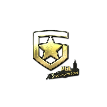 Sticker | Gambit Gaming (Gold) | Stockholm 2021 Skin | CS2, Rust, Dota ...