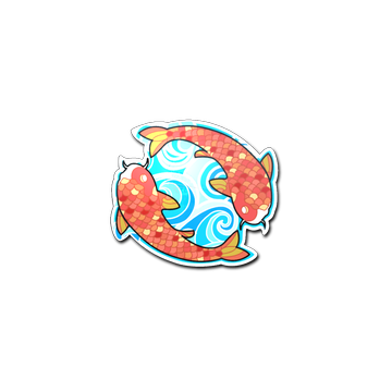 Sticker | Twin Koi Skin | CS2, Rust, Dota 2 Items